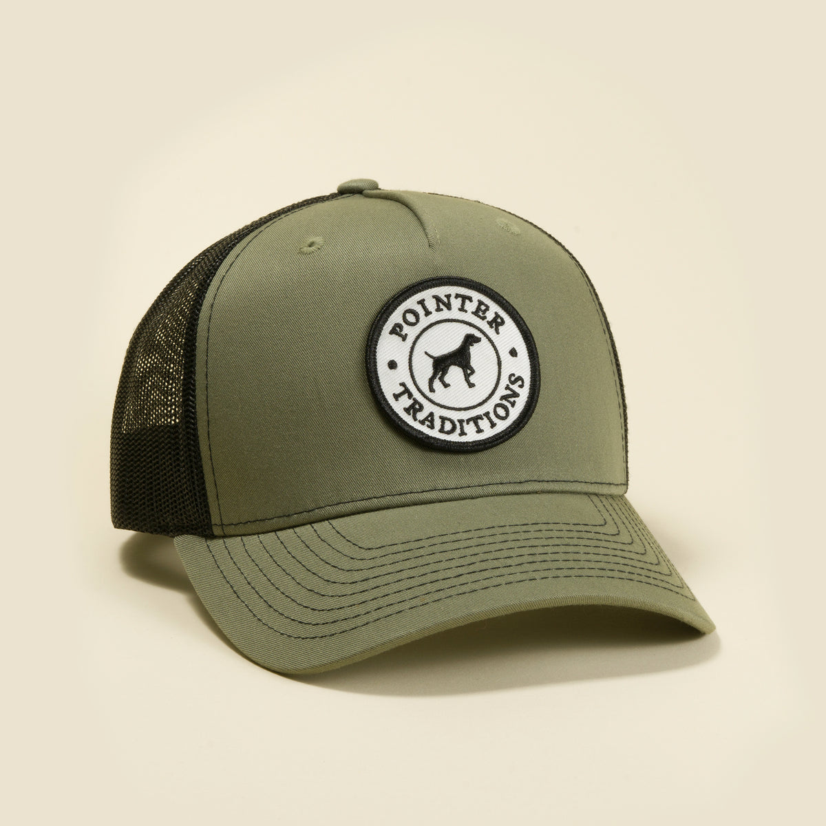 Pointer Patch Mesh Back Hat - Loden/Black – Pointer Traditions