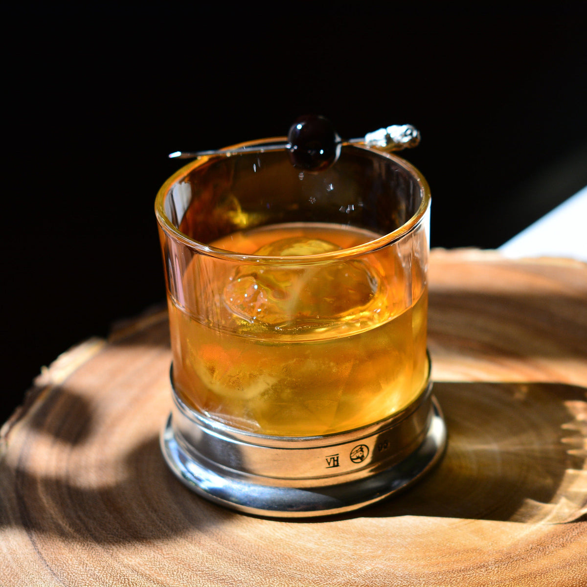 Double Old-Fashioned - Hatched Glass – Pointer Traditions