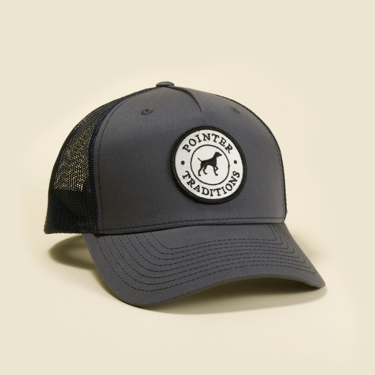 Pointer Traditions | Pointer Dog Patch Mesh Back Hat - Ombre Blue