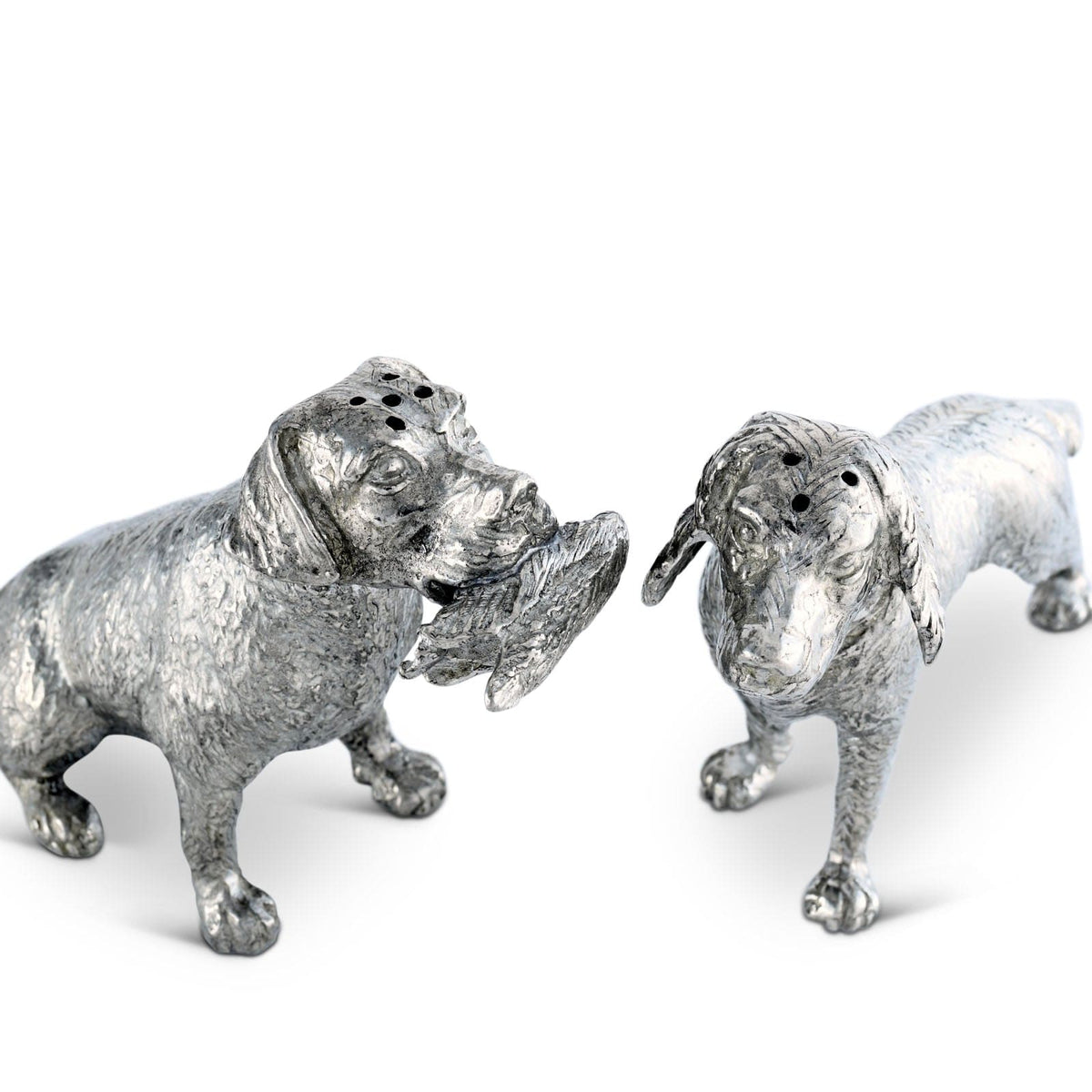 Pewter Hunting Dogs Salt & Pepper Set – Pointer Traditions