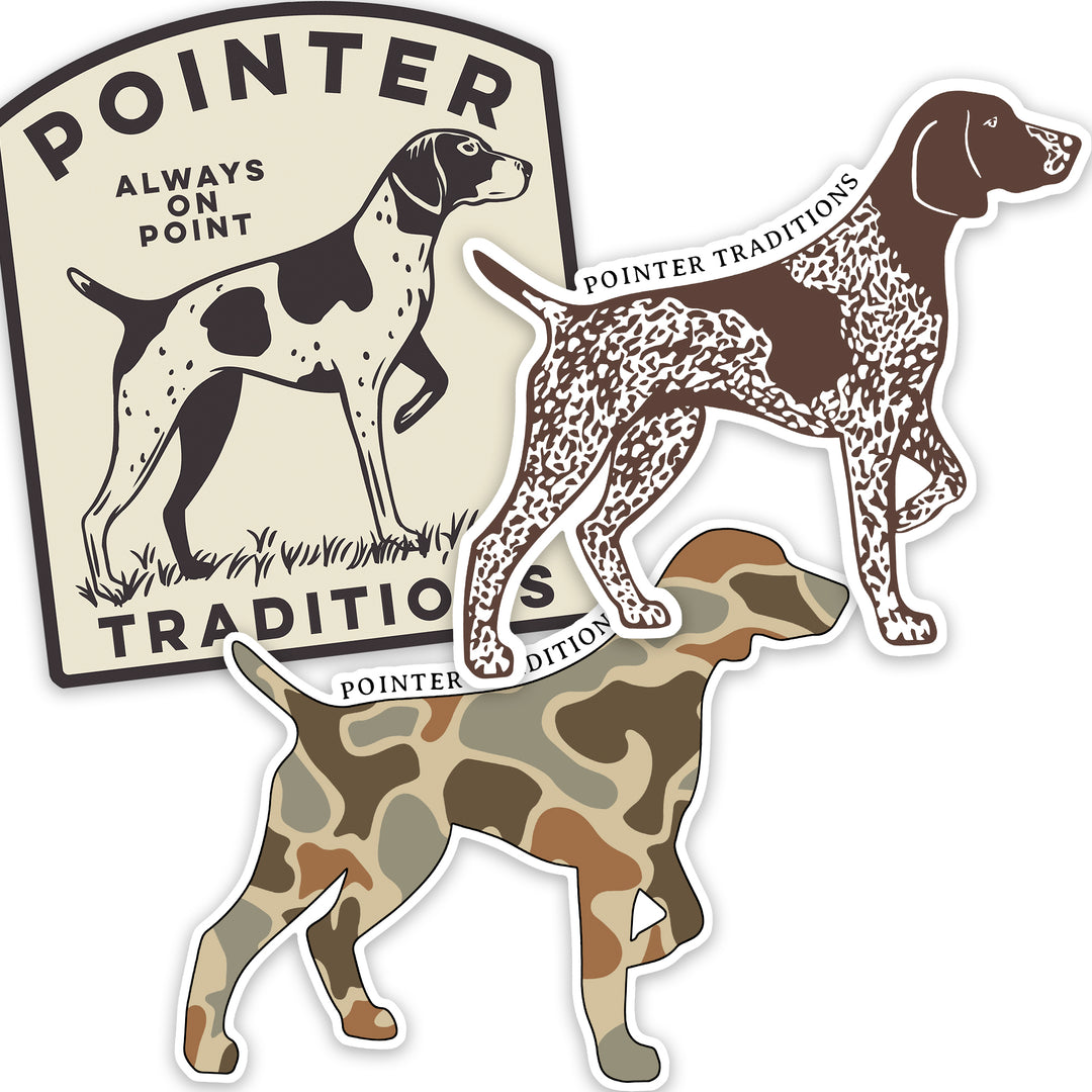Pointer Traditions | American Pointer Decal Sticker Pack